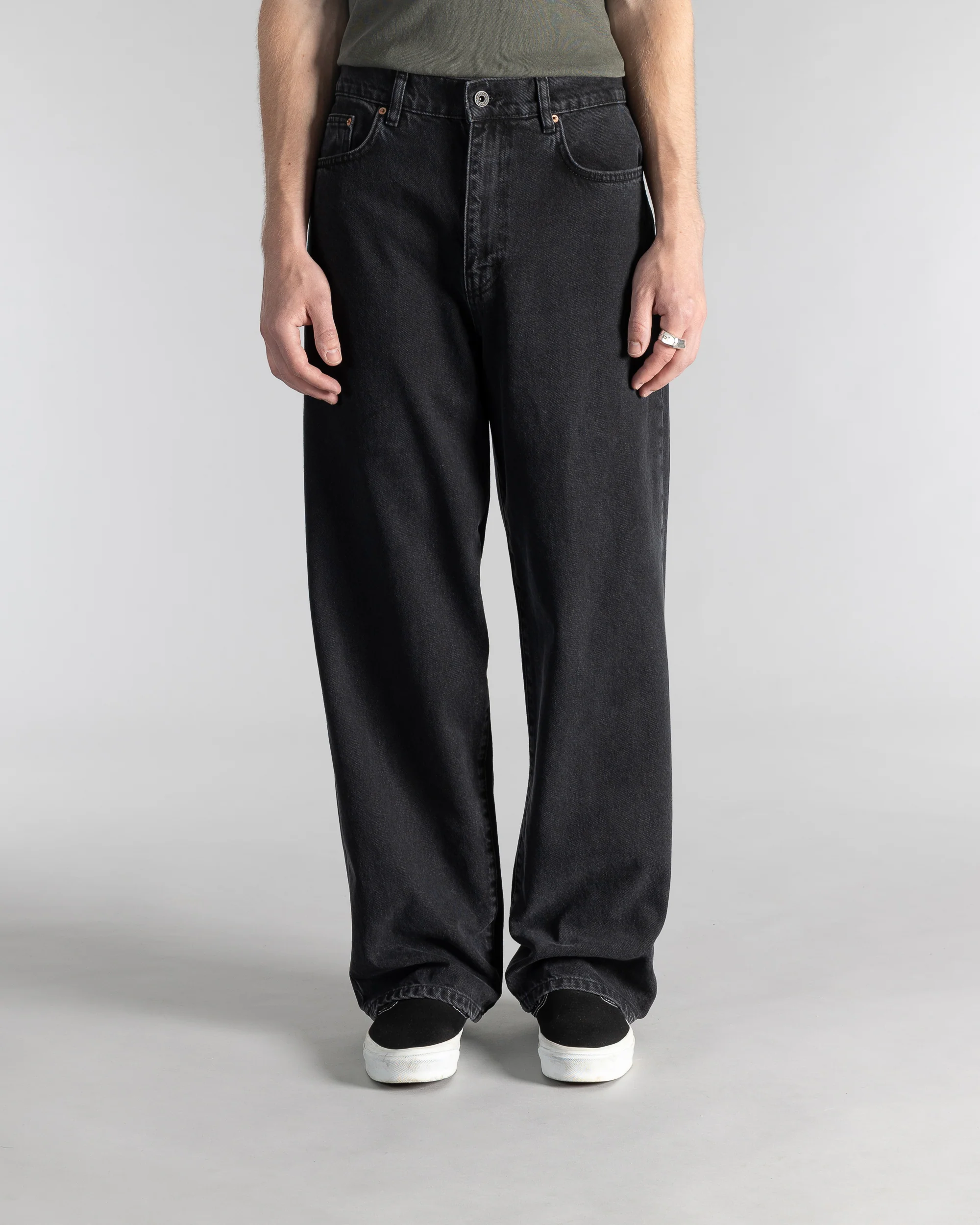 Stan Ray Wide 5 Stonewashed Black Denim - The Tee Company